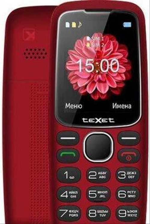 Телефон Texet TM-B307 Dual Sim Red