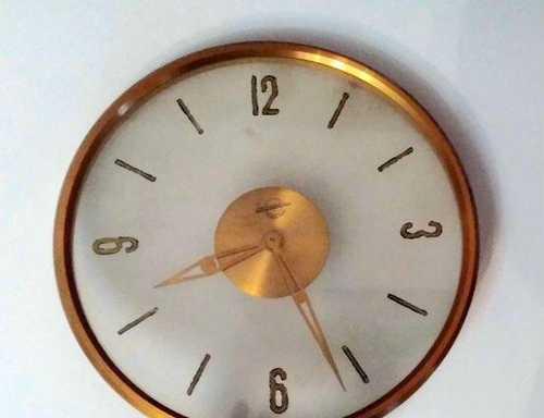 Редкие настольные часы Златоустовские Латунь 1957г