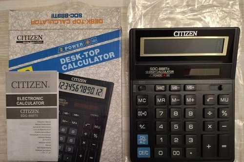Продаю электронный калькулятор citizen SDC-888T