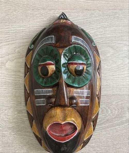 Африканская маска дерево 30х18 см