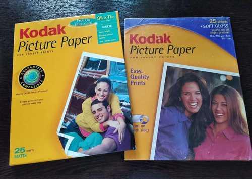 Бумага для фотопечати Kodak А4 матовая и глянцевая