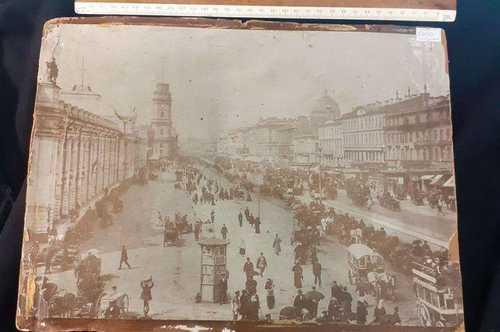 Старинная фотография Санкт-Петербург Невский просп