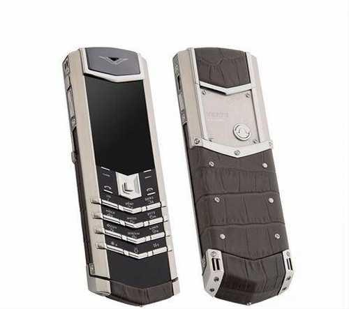 Vertu Signature PVD серый крокодил