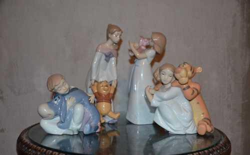NAO (Lladro) Винни-Пух, Пятачок, Ослик Иа и Тигра