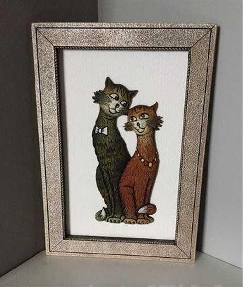 Картина Объёмные коты "Ля Мур
