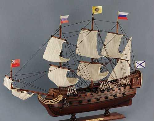 Модель корабля - парусник Полтава