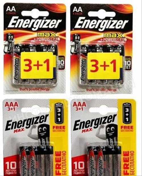 Комплект батареек AA и AAA 16 шт energizer MAX enr