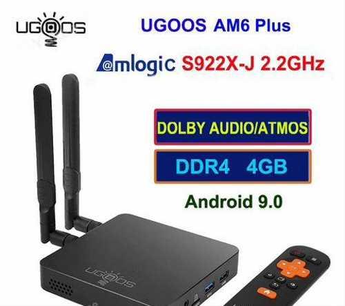 Ugoos AM6 plus, 4 Гб DDR4, 32 Гб пзу, новый