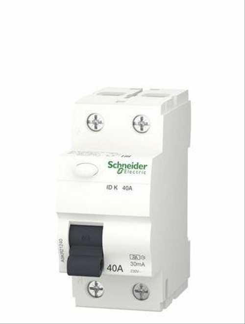 Узо Schneider Electric Acti 9 узо 2P 40A 30mA Aтип