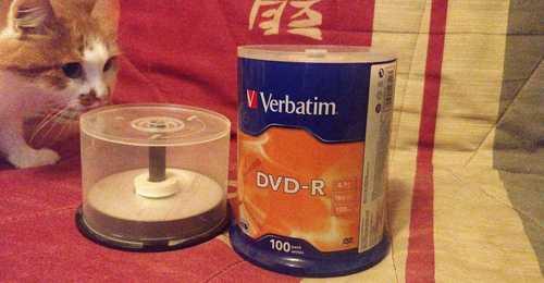 Болванки Verbatim DVD-R (100 штук)