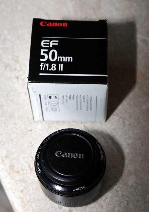 Объектив canon EF 50мм F/1.8
