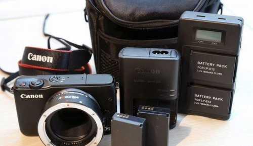 Canon EOS M10 EF-M 15-45 переходник EF