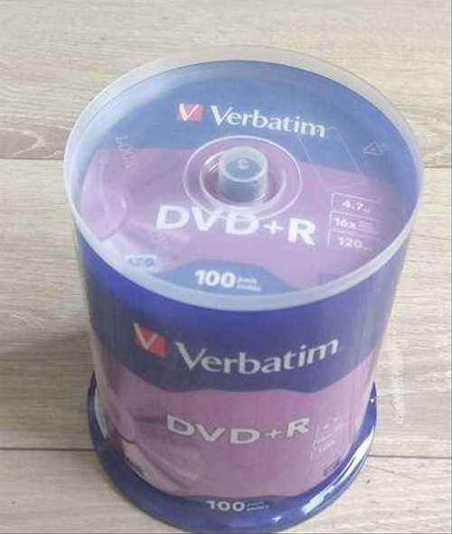 Болванки DVD+R Verbatim 100шт