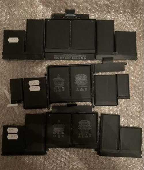 Оригинальные аккумуляторы Apple macbook A1398, A15