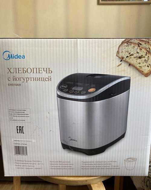 Хлебопечка с йогуртницей Midea EHS10AH серебристый