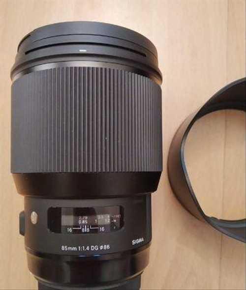 Объектив Sigma 85mm 1.4 DG Art/Canon