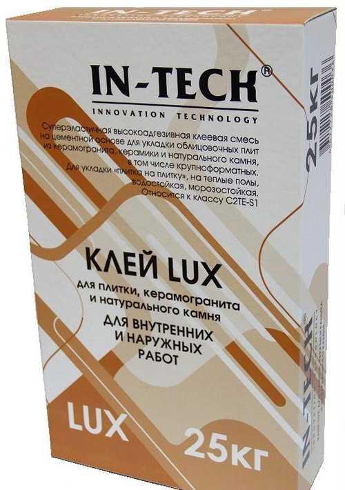 Клей для керамогранита и камня IN-teck LUX