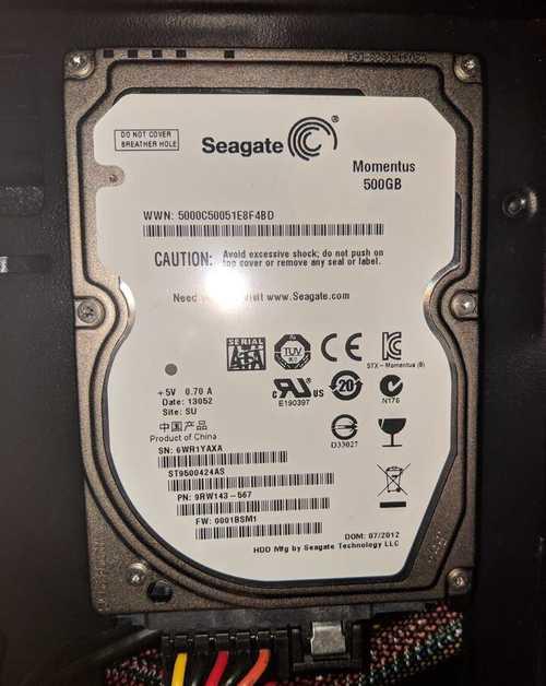 HDD Seagate Momentus 2.5" 512Gb ST9500424AS