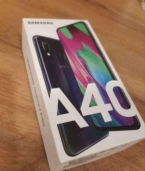 Коробка от телефона Samsung A40