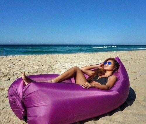 Биван диван Надувной лежак (ламзак) Фиолетовый
