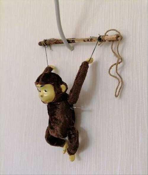 Игрушка СССР обезьянка заводная