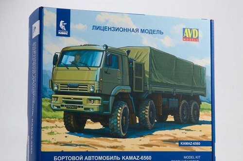 Сборная модель камаз-6560 бортовой