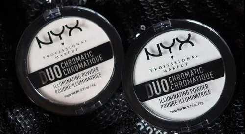 Nyx duochromatic пудра хайлайтер