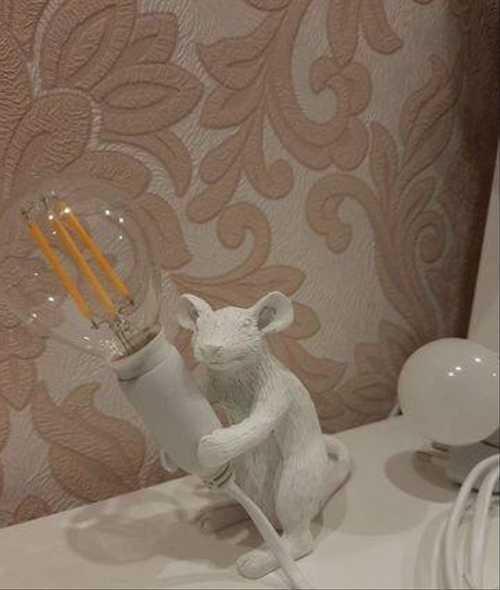 Светильник мышь в стиле лофт