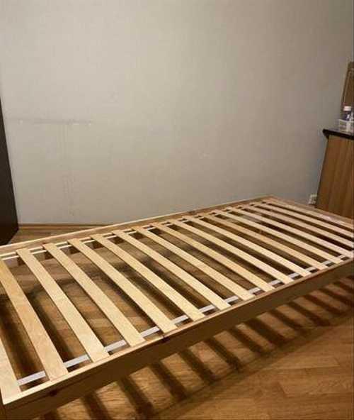 Кровать IKEA neiden односпальная с матрасом