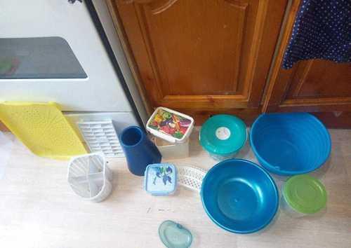 Пластиковая посуда пакетом