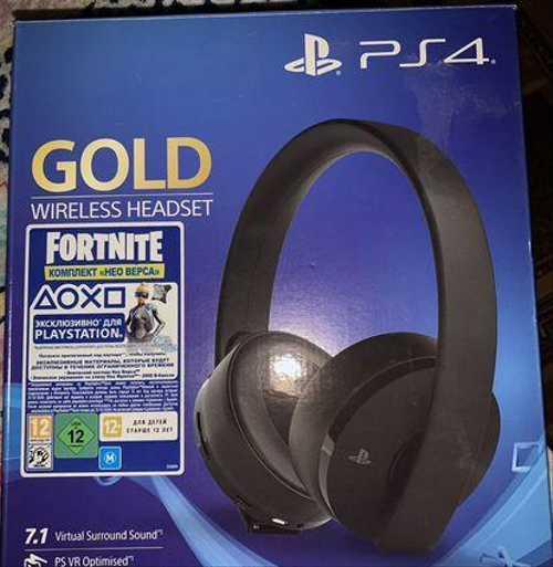 Беспроводные наушники на PS4 Wireless Headset Gold Festima.Ru