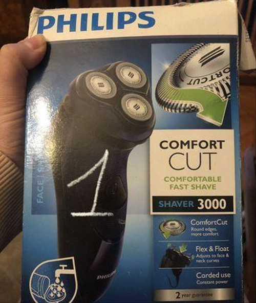 Бритва электрическая philips shaver 3000 comfort c