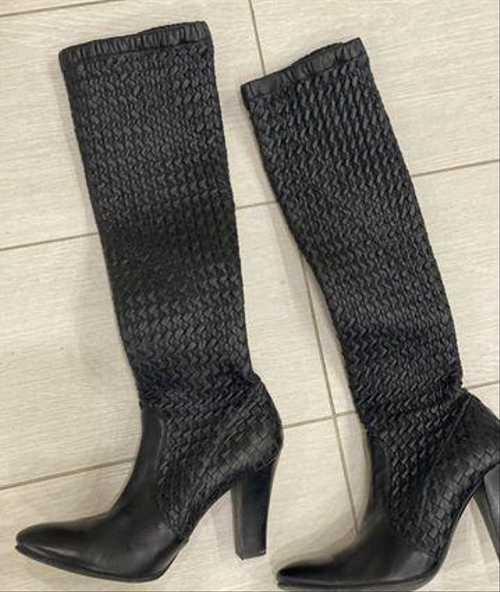 Сапоги- чулки кожаные bottega veneta оригинал 37,5