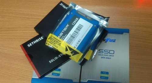 SSD 128 Gb новые скорость до 550 мб/с
