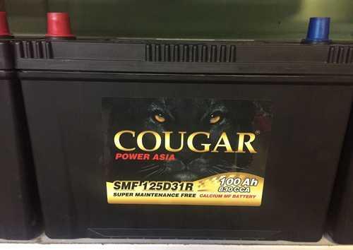100Ач новый аккумулятор Cougar Asia 125D31R 100Ah