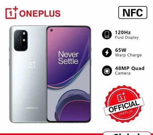OnePlus 8T 12/256Gb,Silver,NFC,Новый