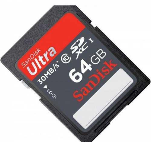 Карта памяти sandisk ultra sdhc 32 гб