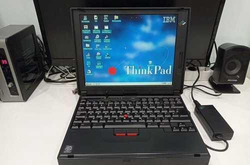 Старый рабочий ноутбук IBM на Windows 95