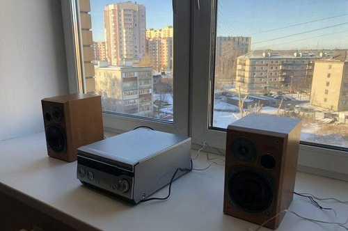 Колонки kenwood 50W 6OM + ресивер Sony