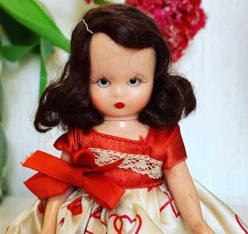 Винтажная кукла Nancy Ann storybook dolls с бантом