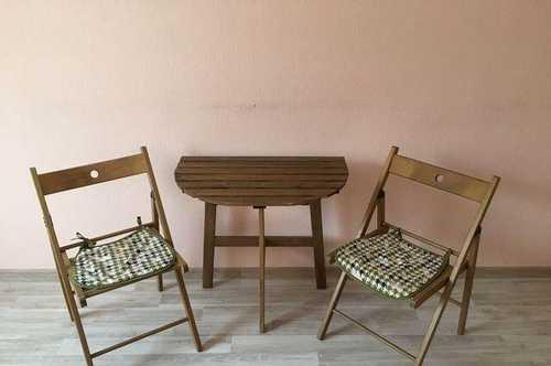 Стол икеа на балкон скоадные стулья IKEA