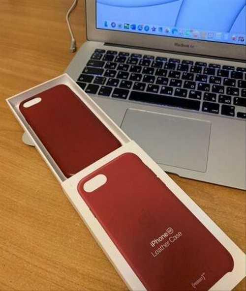 Чехол Leather Case на iPhone 7/8/SE 2