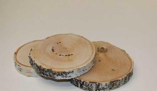 Спилы из дерева диаметр:12-14 см, толщ.- 2 см