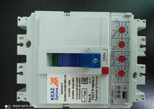 Автоматический выключатель Optimat D250MR1 137335