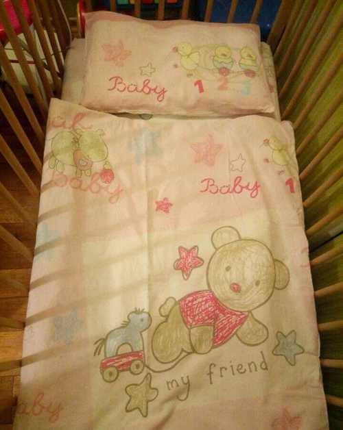 Одеяло, подушка и 2 комплекта