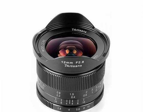 Объeктив 7Artisans 12mm F2.8 Micro 4/3