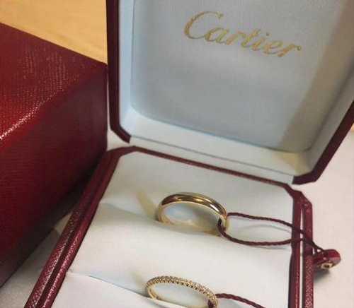 Обручальные кольца Cartier 11 гр 0.42 ct