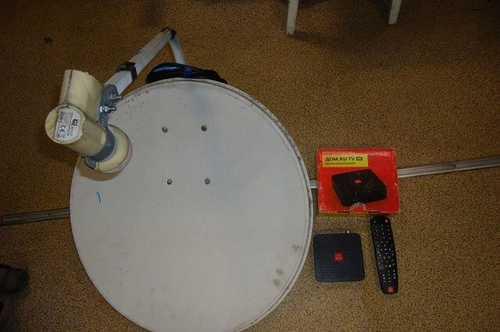 Спутниковая тарелка GI-121 + kaon 1620 тв приставк