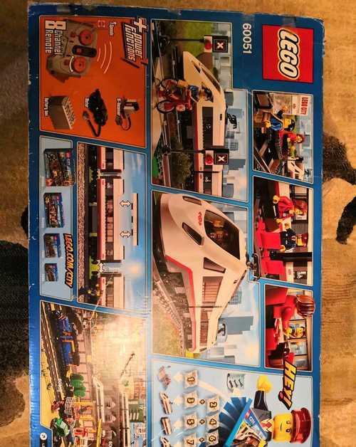 Lego City 60051 скоростной пассажирский поезд