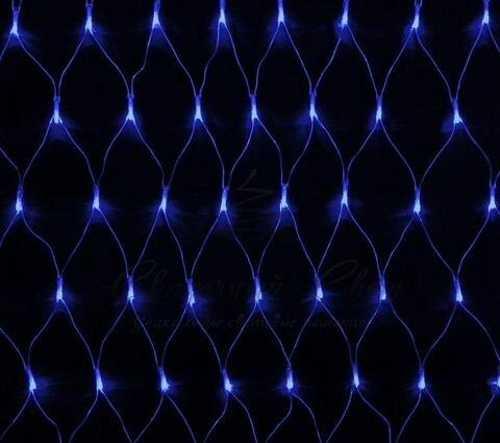 Гирлянда светодиодная Сетка 3 х 2м Синяя 500 LED